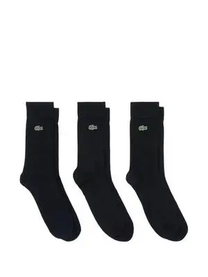 Lacoste Logo-patch Socks Set - Black