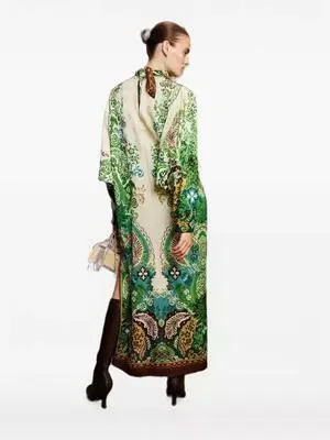ALEMAIS Florence Botanical-print Jacquard Midi Dress
