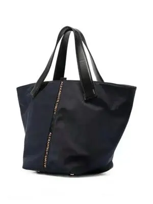 ALEXANDER SMITH Medium Lauren Logo-embellishment Tote Bag - Blue