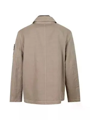 Stone Island 4100043 Diagonal Cotton Wool-tc Jacket - Neutrals