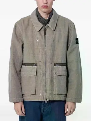 Stone Island 4100043 Diagonal Cotton Wool-tc Jacket - Neutrals