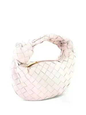 Bottega Veneta Bv Jodie Intrecciato Nappa Mini Hobo Bag - White
