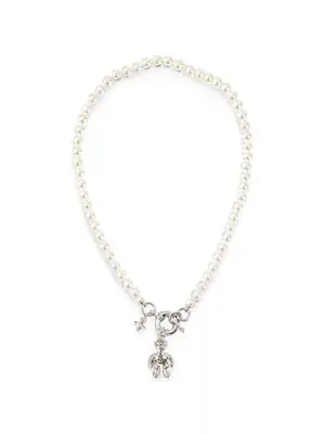 VIVIENNE WESTWOOD Orb Teddy-bear Necklace - Silver