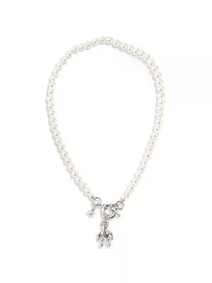 VIVIENNE WESTWOOD Orb Teddy-bear Necklace - Silver