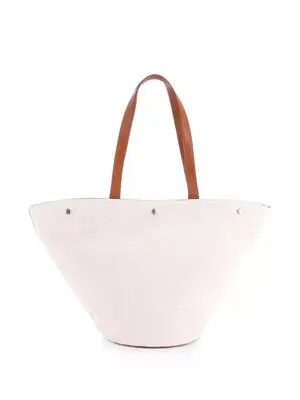 Saint Laurent Rive Gauche Trapezoid Canvas Tote Bag