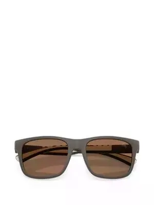 Burberry Check-temple Square-frame Sunglasses