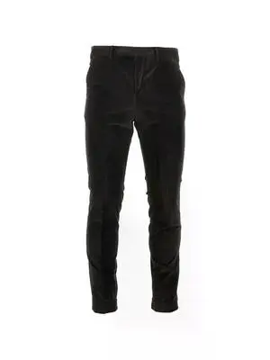 PT TORINO Corduroy Slim-fit Trousers - Black