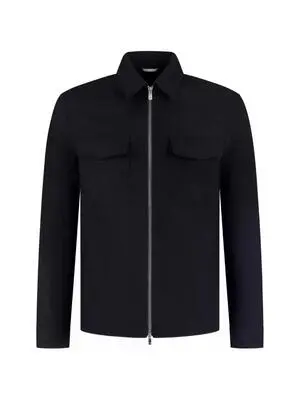 Marco Pescarolo Zip-up Shirt Jacket - Black