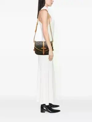 LOUIS VUITTON 1994 Monogram Saumur 25 Crossbody Bag - Brown
