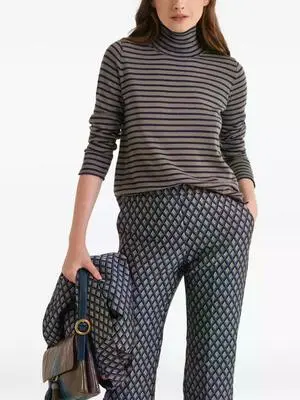 Malìparmi Striped Roll-neck Sweater