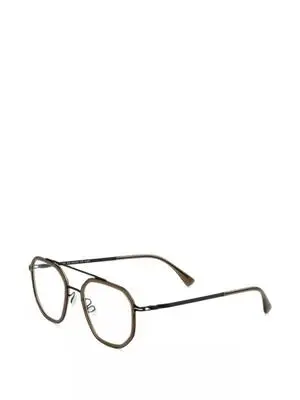 Mykita Satu Geometric-frame Glasses - Brown