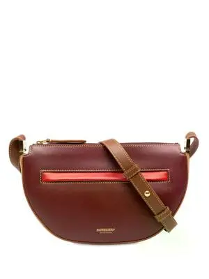 Burberry 2000-2017 Mini Leather Olympia Crossbody Bag - Red