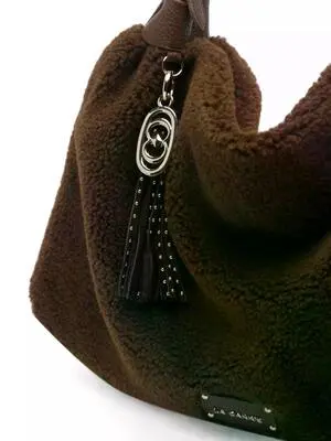LA CARRIE Teddy Logo-plaque Shoulder Bag - Brown