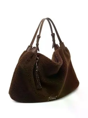 LA CARRIE Teddy Logo-plaque Shoulder Bag - Brown