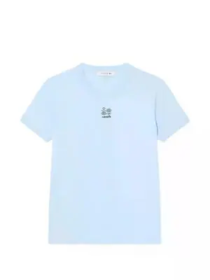 Lacoste Logo-print Crew-neck T-shirt - Blue
