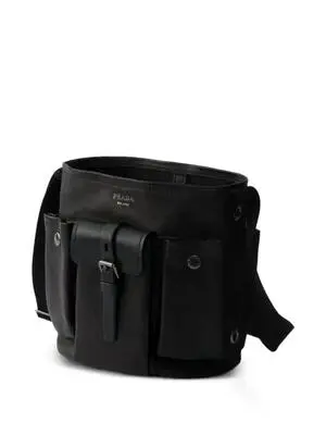 Prada Route Leather Mini-bucket Bag - Black