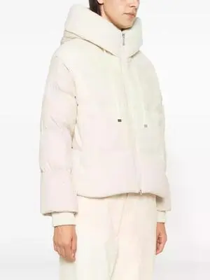 BOMBOOGIE Corduroy-panelled Puffer Jacket