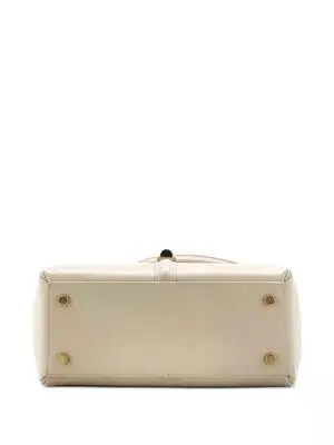 Celine 16 Top Handle Bag Smooth Calfskin Small Satchel - Neutrals