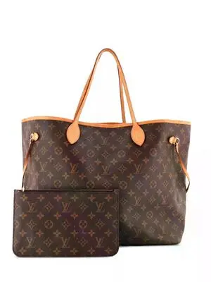 LOUIS VUITTON Neverfull Nm Monogram Canvas Gm Tote Bag - Brown