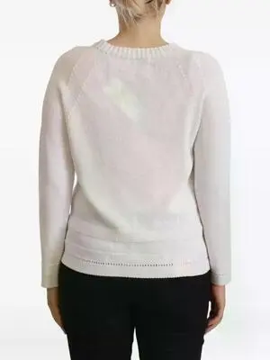 Alpha Studio Crew-neck Cotton Sweater