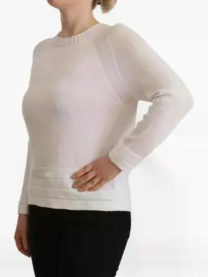 Alpha Studio Crew-neck Cotton Sweater