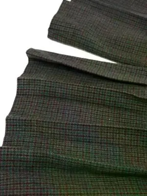 Sacai Pleated Houndstooth Trousers - Brown