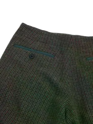 Sacai Pleated Houndstooth Trousers