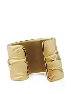 Givenchy Tape Earcuff In Metal And Enamel - Gold