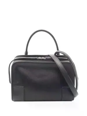 Loewe 2010-2026 Medium Leather Amazona 180 Satchel - Black