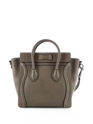 Celine Luggage Bag Grainy Leather Nano Crossbody Bag