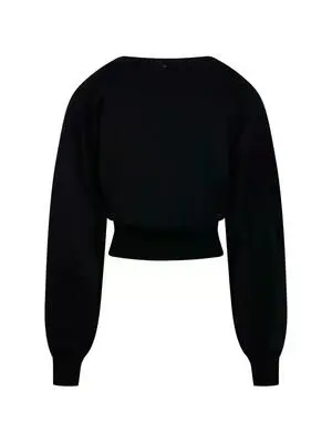 Sportmax V-neck Cropped Cardigan - Black