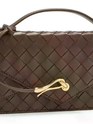 Jw Pei Celeste Woven Clutch Bag - Brown