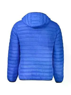 Roberto Cavalli Quilted Hooded Jacket - Blue