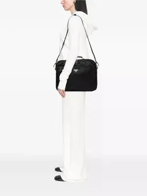 Prada 2013-2026 Saffiano Trimmed Tessuto Business Bag