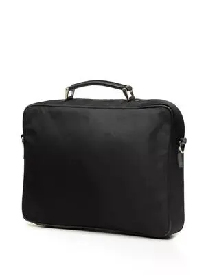 Prada 2013-2026 Saffiano Trimmed Tessuto Business Bag