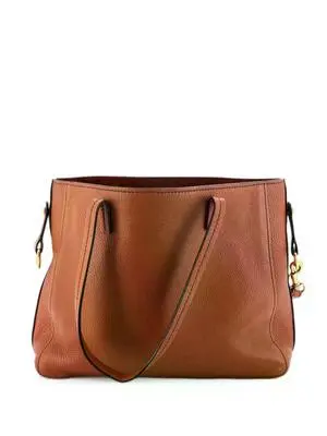 Dior D-bee Shopper Leather Medium Tote Bag - Brown