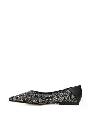 TWENTY FOURHAITCH Celyne Rhinestone-embellished Flat Pumps