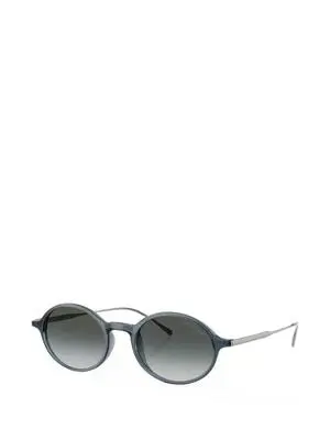 Giorgio Armani Oval-frame Sunglasses - Blue