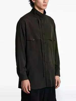 Yohji Yamamoto Button-up Chest-pocket Shirt