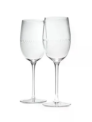 Christofle Perles Wine Glasses - Neutrals