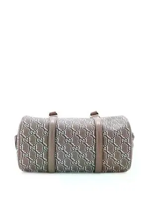 Gucci Convertible Duffle Bag Gg Shadow Coated Canvas Small Shoulder Bag
