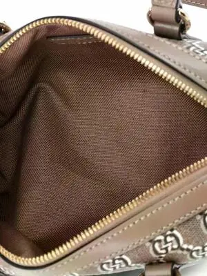 Gucci Convertible Duffle Bag Gg Shadow Coated Canvas Small Shoulder Bag