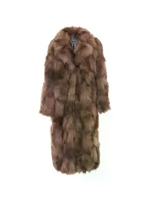SWORD 6644 Faux-fur Coat - Brown