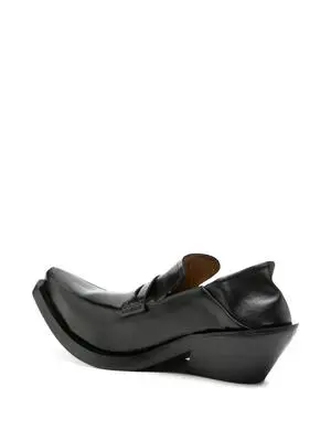 EGONLAB Spike Leather Loafers