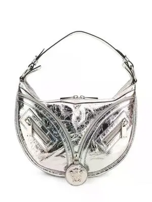 Versace Small Repeat Shoulder Bag - Silver