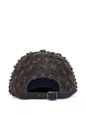 Supreme Hole-punch Rhinestone Denim Cap - Brown