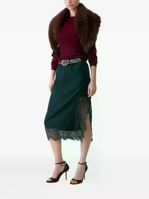 Liu Jo Wool Sweater With Ruffles - Red