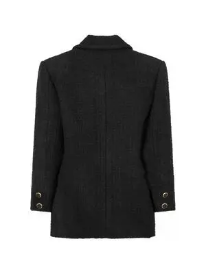 Saint Laurent Single-breasted Jacket In Tweed