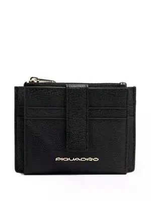 PIQUADRO Patricia Grained-texture Wallet - Black