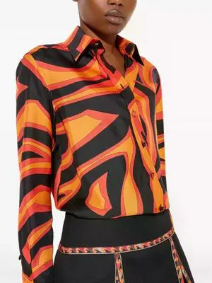 Emilio Pucci Labirinto-print Silk Shirt